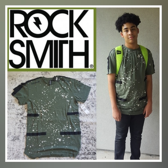 rocksmith | Shirts | Rocksmith Strap Tee In Olive | Poshmark